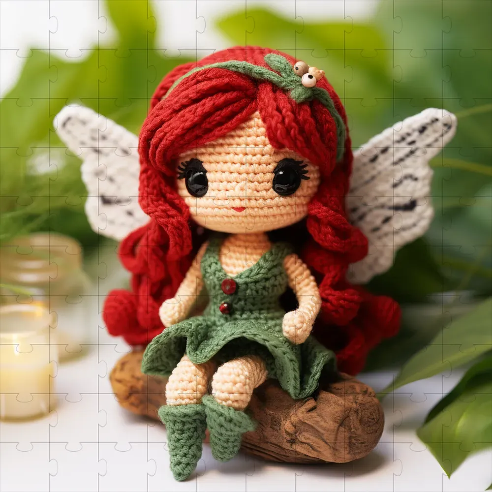 Cute Crocheted Fairy Dolls Fairies Midjourney Prompt | PromptBase