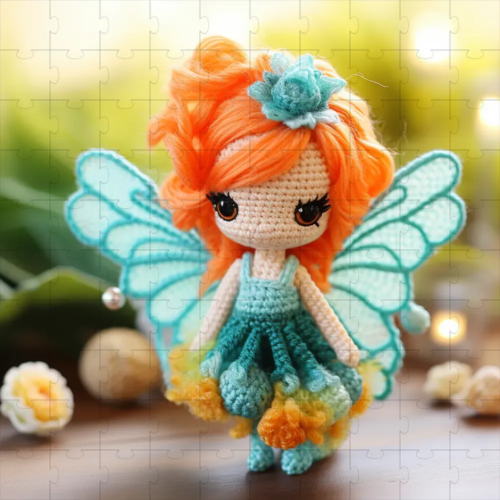 Cute Crocheted Fairy Dolls Fairies Midjourney Prompt | PromptBase