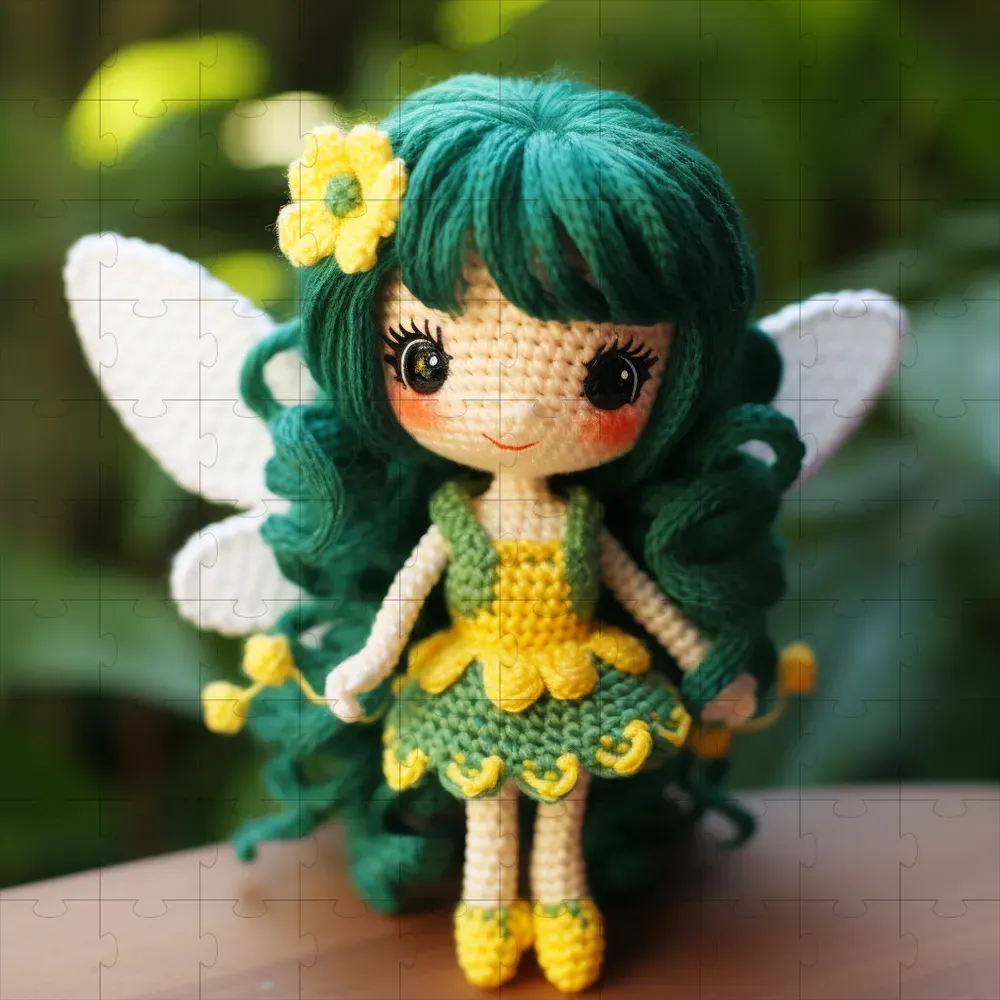 Cute Crocheted Fairy Dolls Fairies Midjourney Prompt | PromptBase