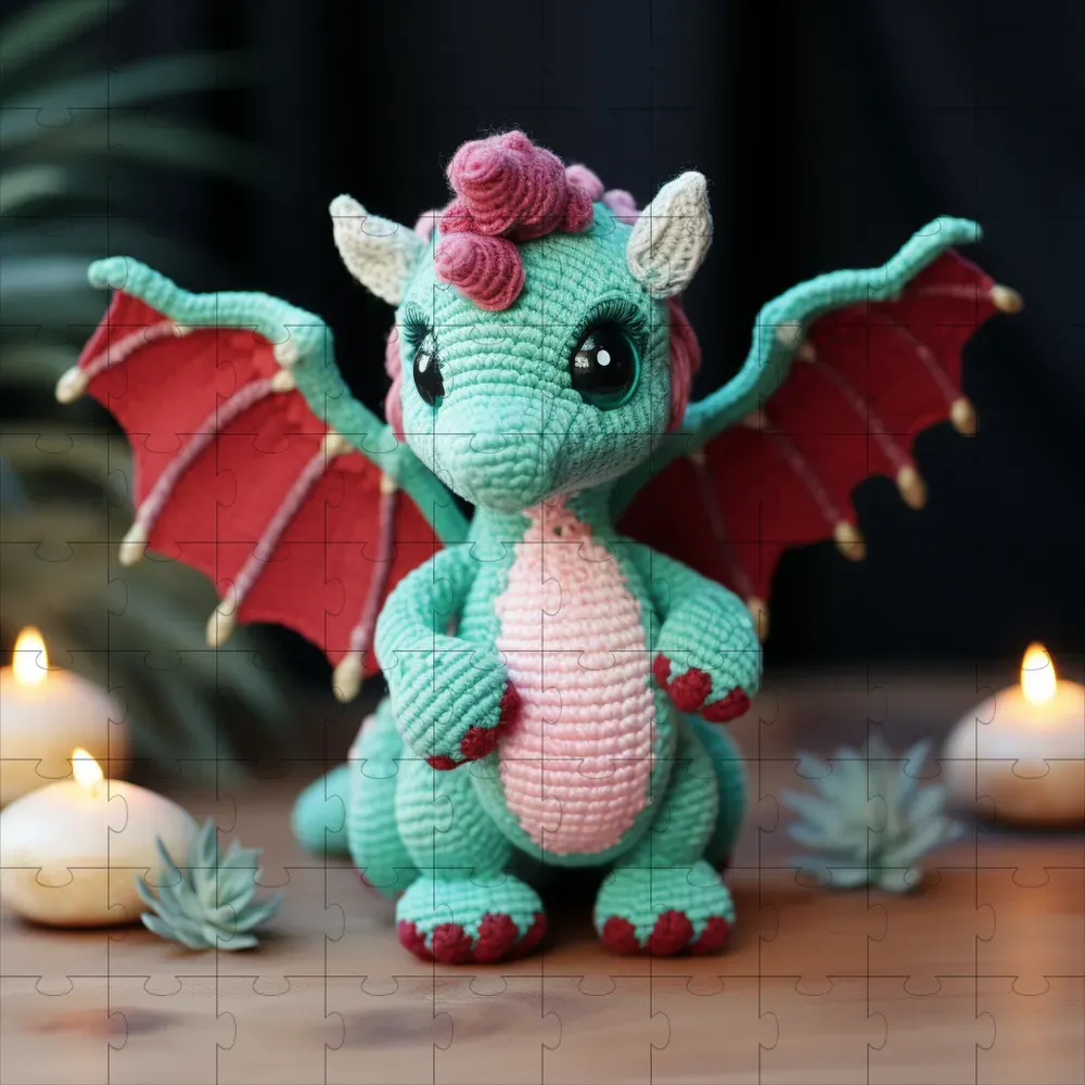Cute Crocheted Dragons Midjourney Prompt | PromptBase