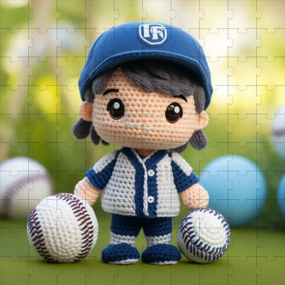 Crocheted Sports Characters Midjourney Prompt | PromptBase