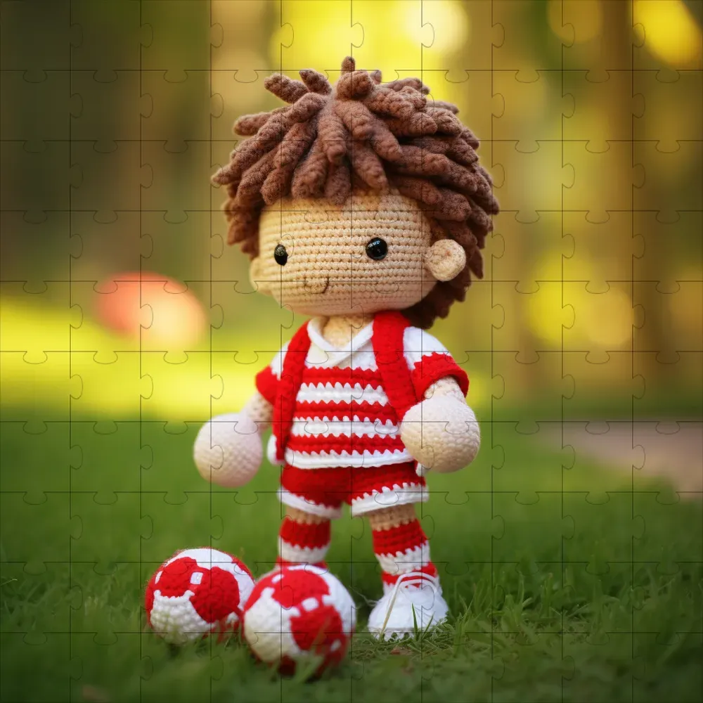 Crocheted Sports Characters Midjourney Prompt | PromptBase