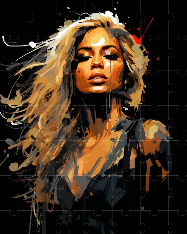 Messy Sketchish Paint Splash Portraits Midjourney Prompt | PromptBase