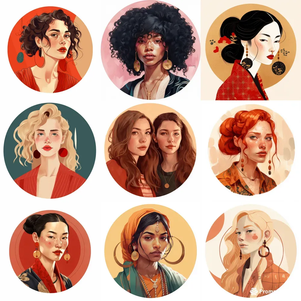 Fresh Boho Characters And Portraits Midjourney Prompt | PromptBase