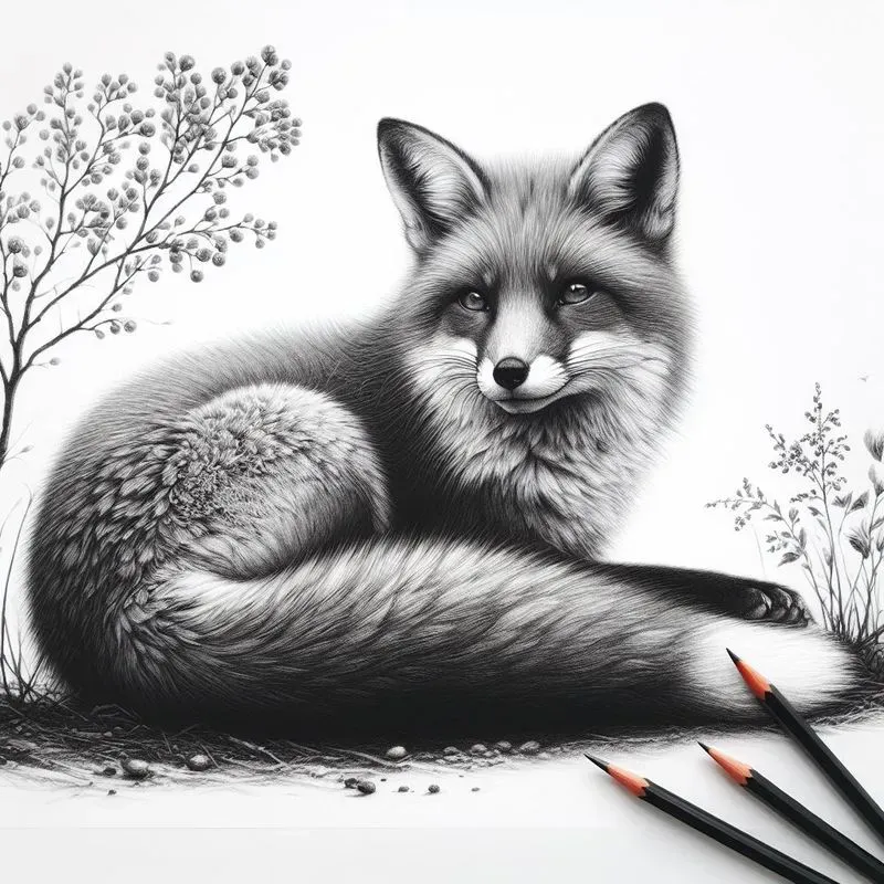 Animal Paintings By Pencils DALL·E Prompt | PromptBase