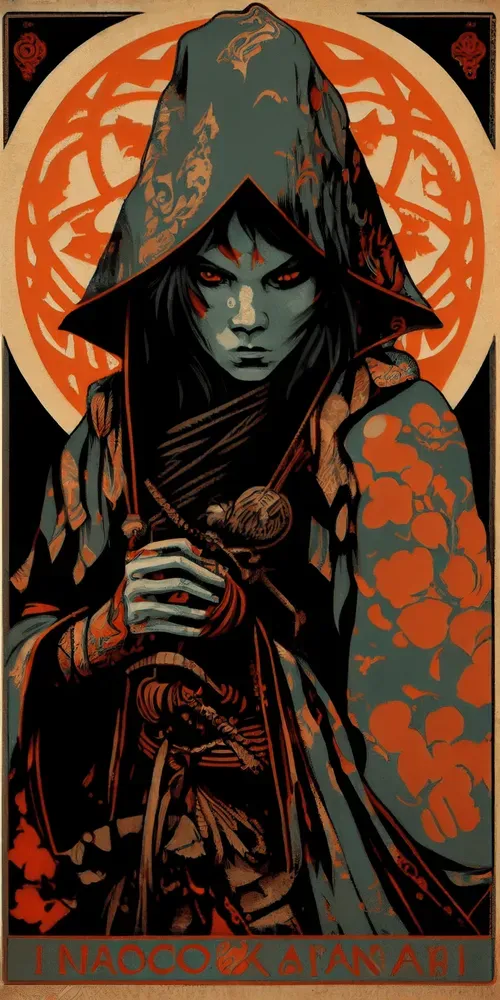 Japanese Tarot Cards Midjourney Prompt | PromptBase