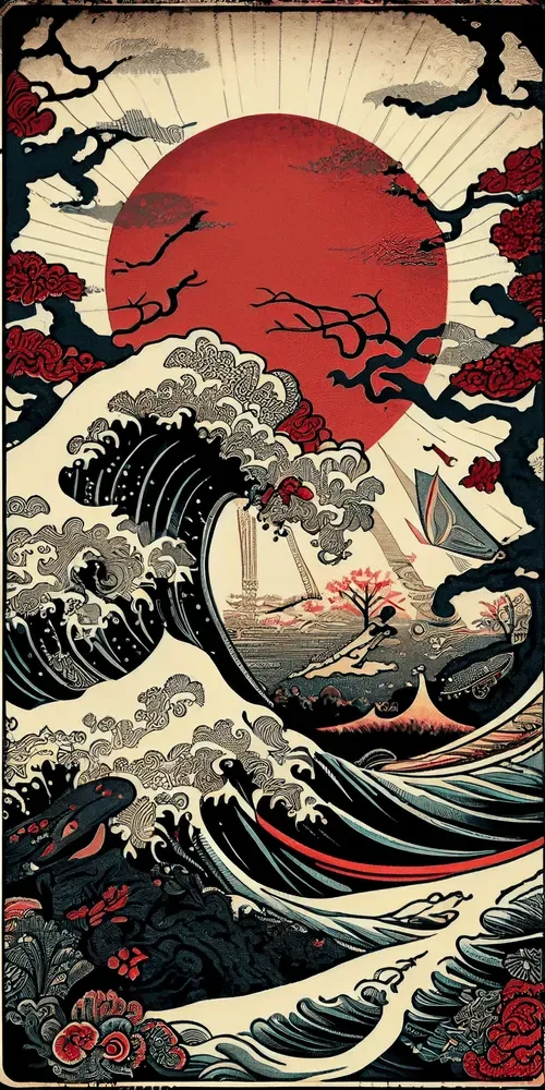 Japanese Tarot Cards Midjourney Prompt | PromptBase