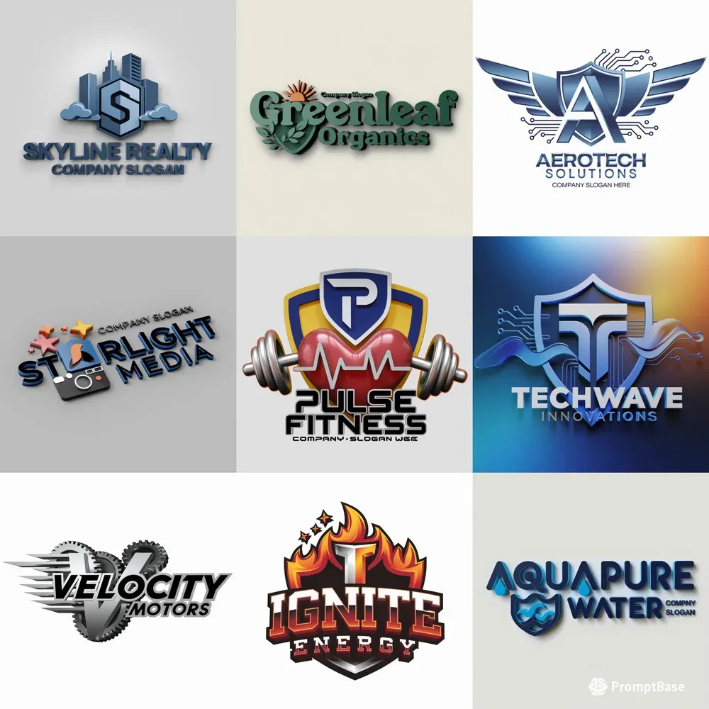 Dynamic Custom Logos For Brand Identities Ideogram Prompt | PromptBase