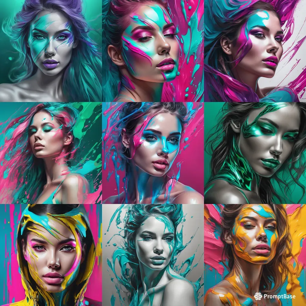 Metamorphosis Faces Of Women Portraits Stable Diffusion Prompt | PromptBase