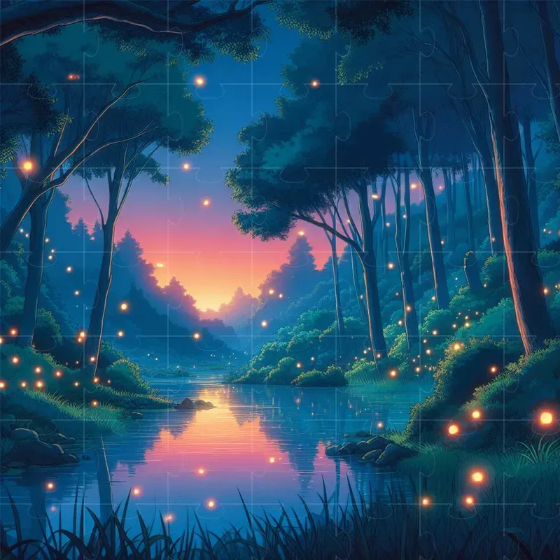 Ghibli Style Tranquil Landscapes DALL·E Prompt | PromptBase