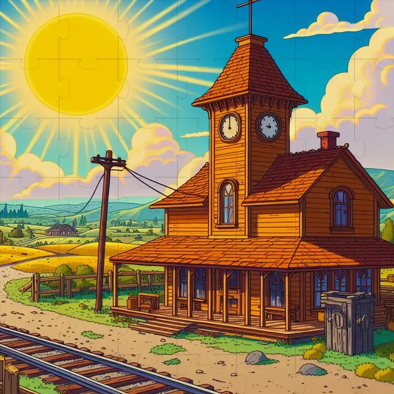 The Simpsons Style Landscapes DALL·E Prompt | PromptBase