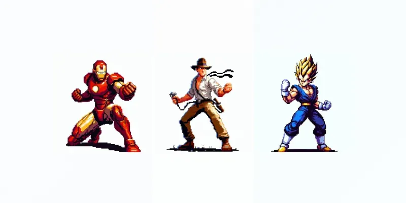 Retro Fighter Characters DALL·E Prompt | PromptBase