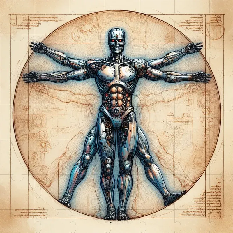 Iconic Vitruvian Men DALL·E Prompt | PromptBase