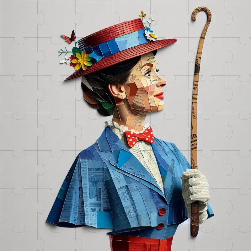 Collage Character Crafts DALL·E Prompt | PromptBase