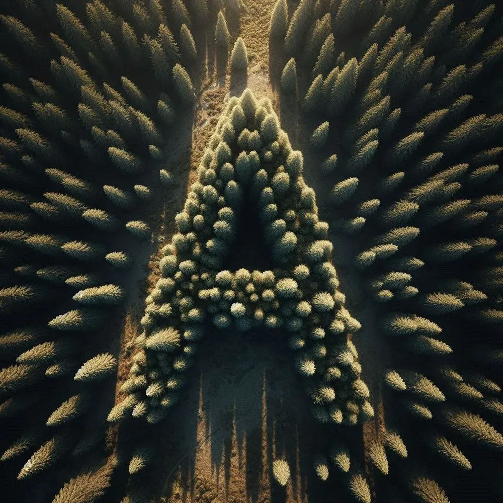 Hidden Letters Aerial Views DALL·E Prompt | PromptBase