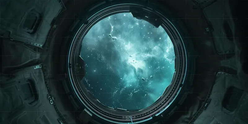 Hyperrealistic Space Window Views Midjourney Prompt | PromptBase