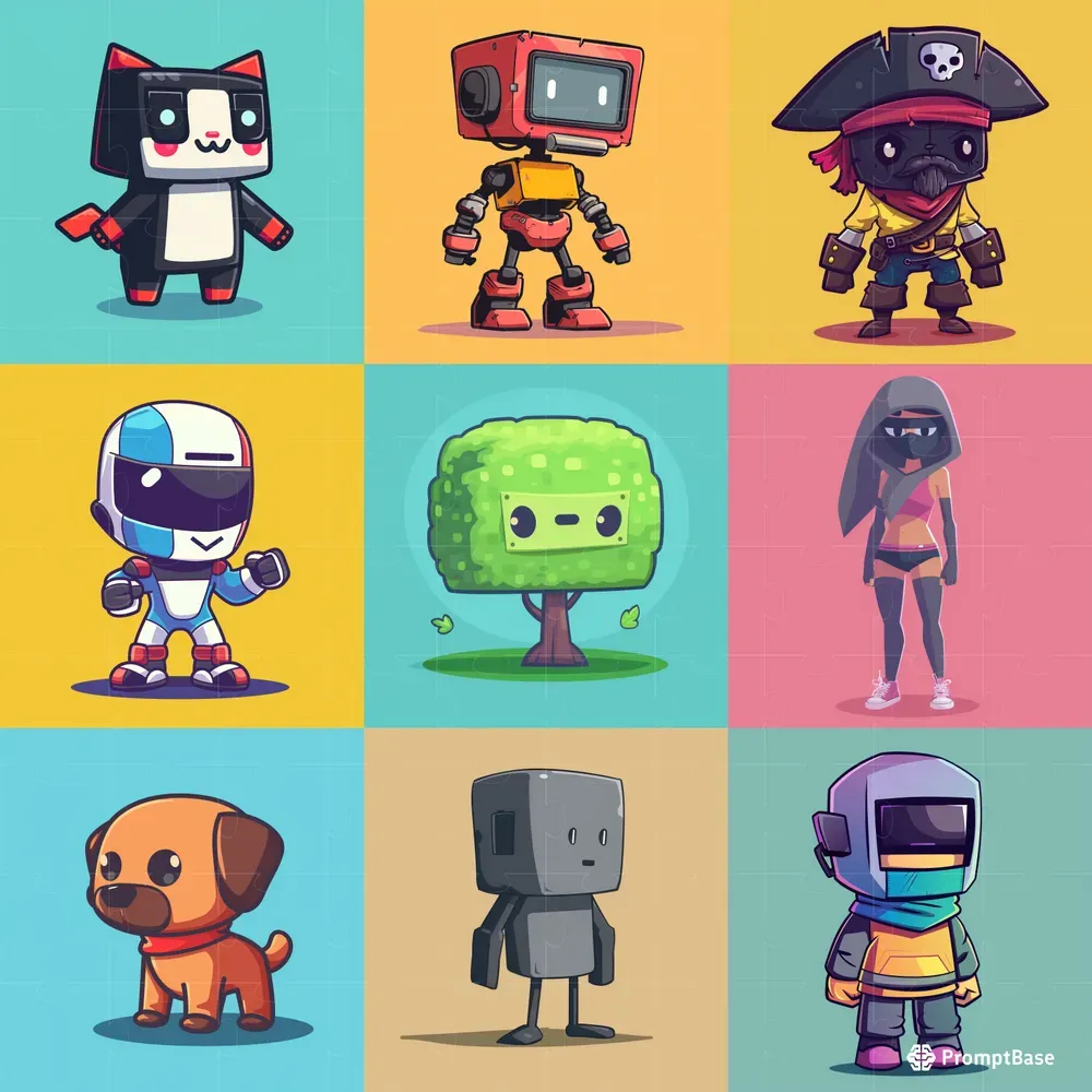 Idle Pose Characters Midjourney Prompt | PromptBase