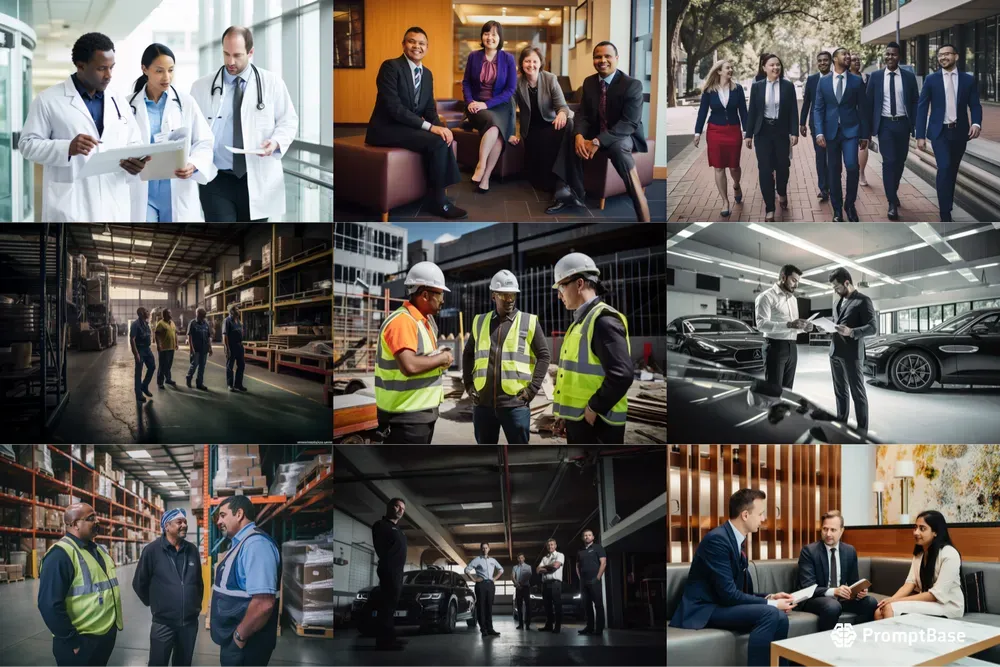 Teams Of Successful Professionals Midjourney Prompt | PromptBase