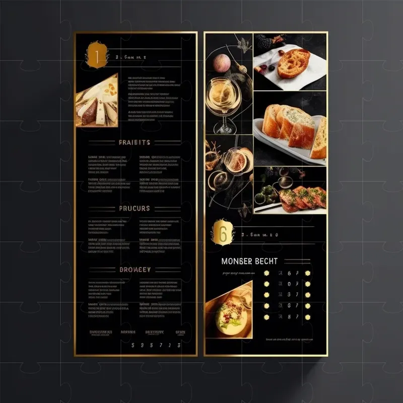 Elegant Concept Custom Menus Midjourney Prompt | PromptBase