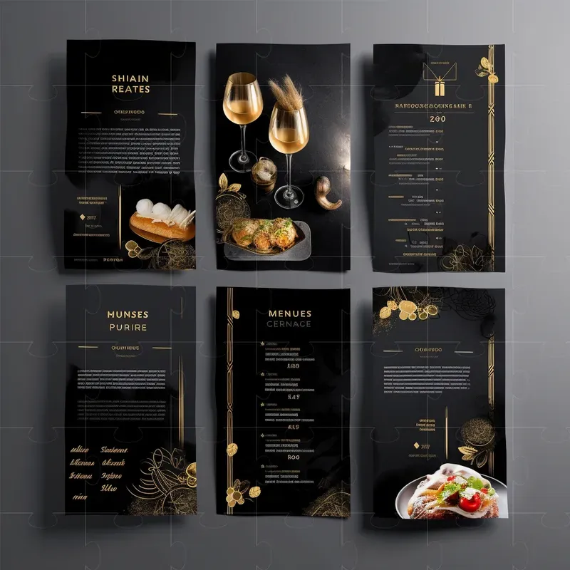 Elegant Concept Custom Menus Midjourney Prompt | PromptBase