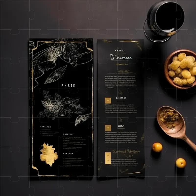 Elegant Concept Custom Menus Midjourney Prompt | PromptBase