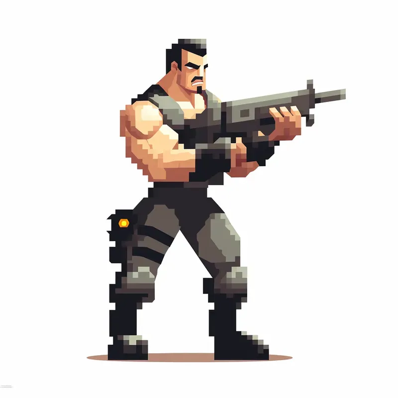 Retro Game Pixel Art Characters Midjourney Prompt | PromptBase