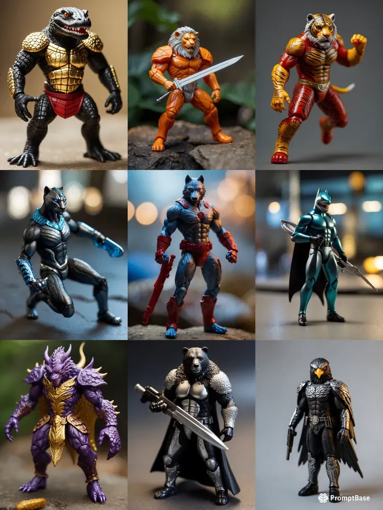 Action Figure Bokey Shots Leonardo Ai Prompt | PromptBase