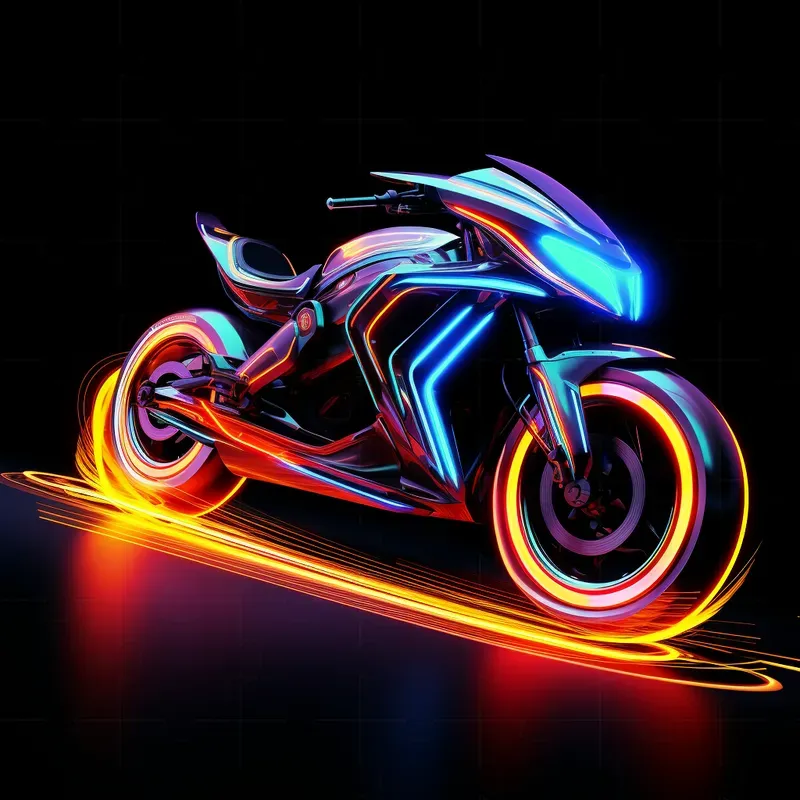 Explore Neon Transport Magic Midjourney Prompt | PromptBase