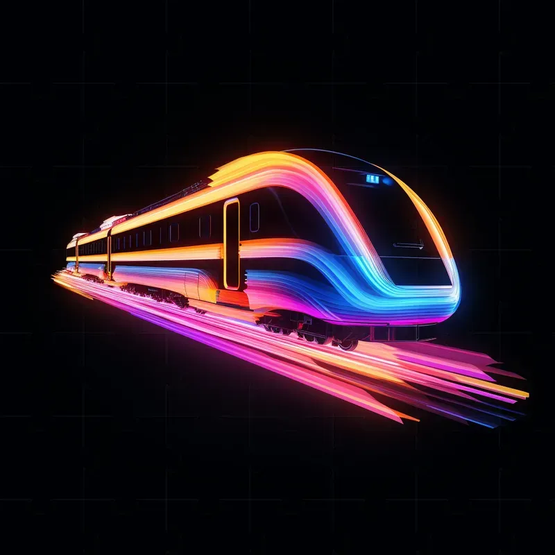 Explore Neon Transport Magic Midjourney Prompt | PromptBase