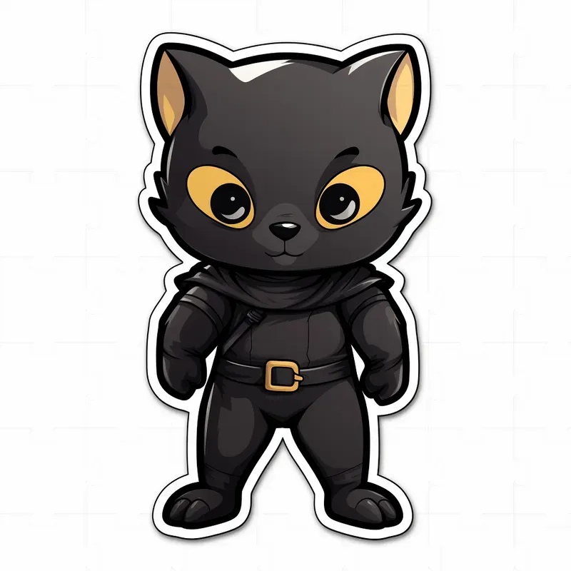 Heroic Animal Stickers Brave Icons Midjourney Prompt | PromptBase