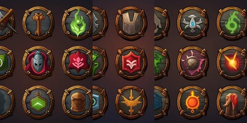 Mmorpg Game Icons Midjourney Prompt | PromptBase