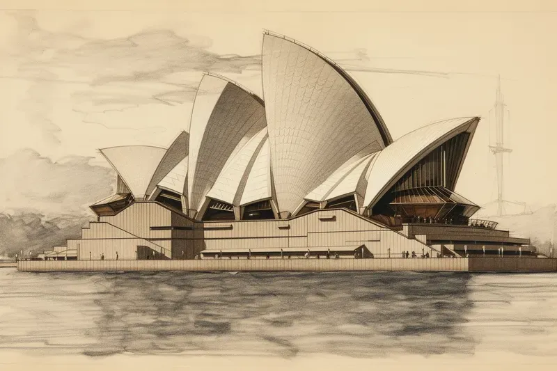Architectural Drawings In Pencil Midjourney Prompt | PromptBase