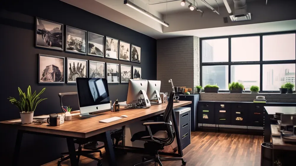 Video Call Office Backgrounds Midjourney Prompt | PromptBase