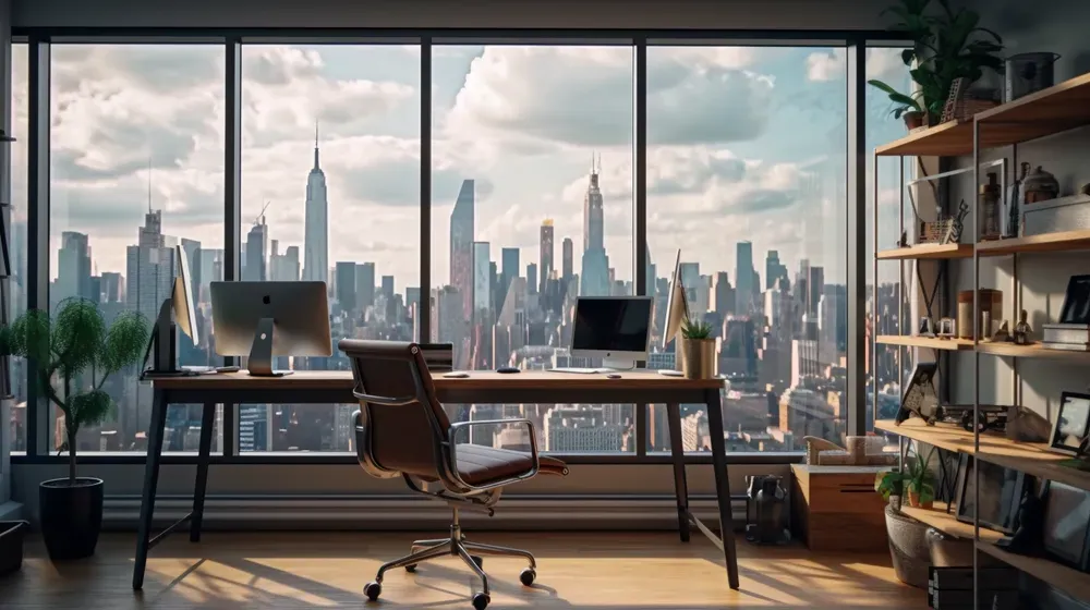 Video Call Office Backgrounds Midjourney Prompt | PromptBase