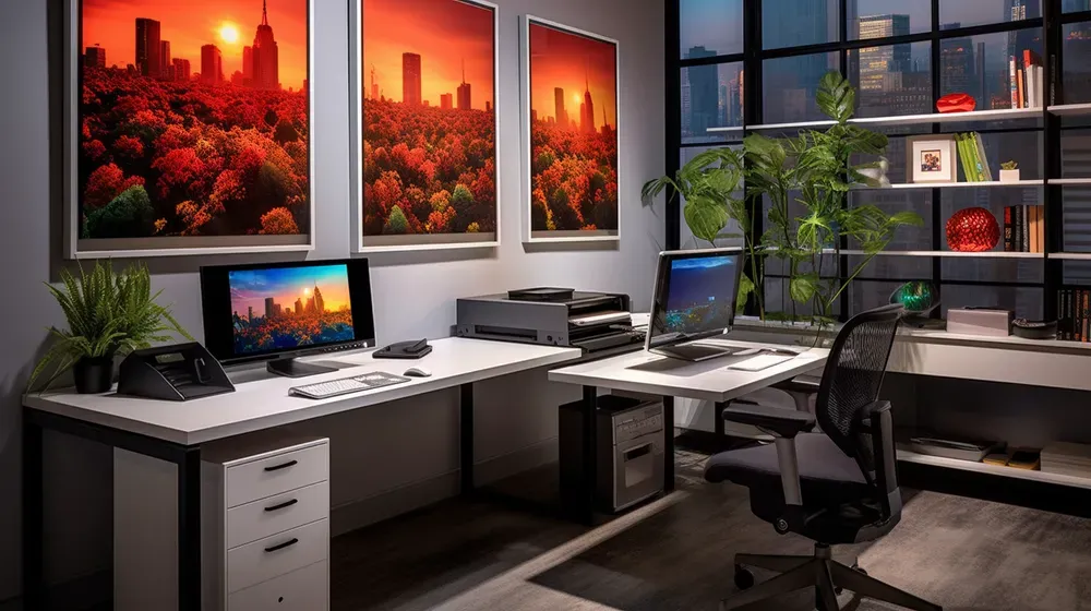 Video Call Office Backgrounds Midjourney Prompt | PromptBase