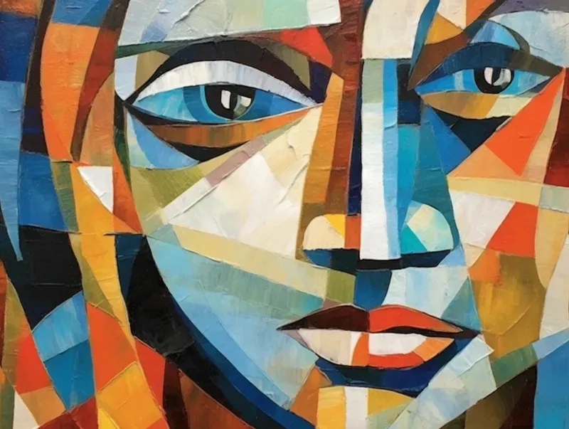 Bold Forms In Cubist Style Midjourney Prompt | PromptBase