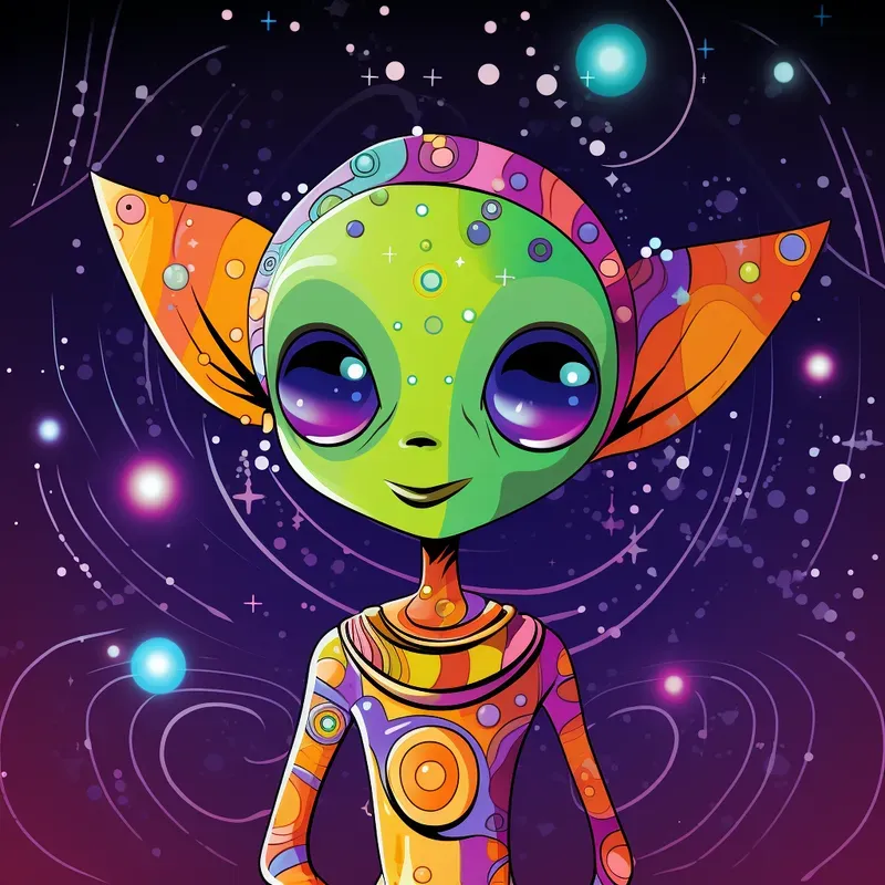 Alien Adventures Whimsical Playgrounds Midjourney Prompt | PromptBase