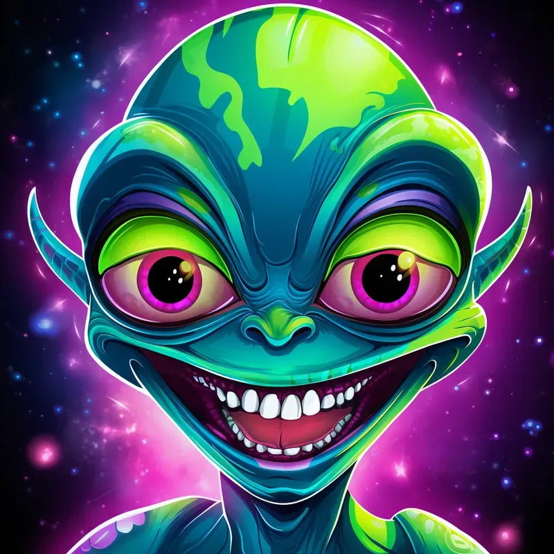 Alien Adventures Whimsical Playgrounds Midjourney Prompt | PromptBase