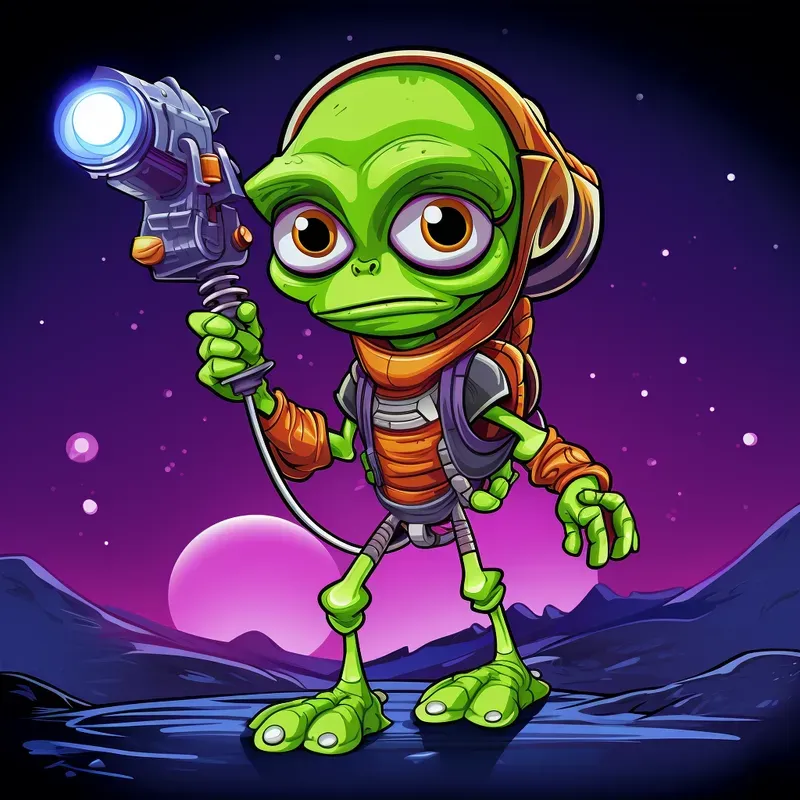 Alien Adventures Whimsical Playgrounds Midjourney Prompt | PromptBase