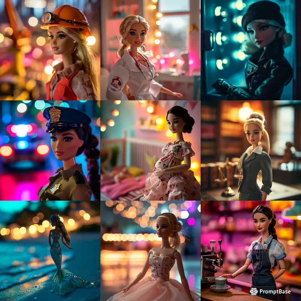 Customizable Barbie Dolls Midjourney Prompt | PromptBase
