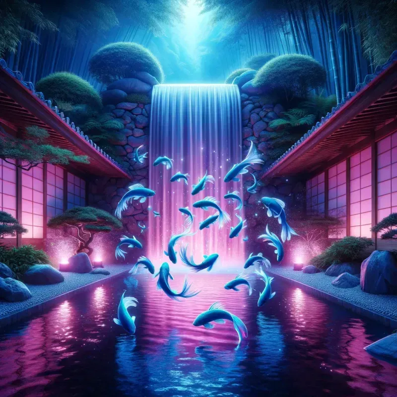 Relaxing Zen Waterfalls DALL·E Prompt | PromptBase