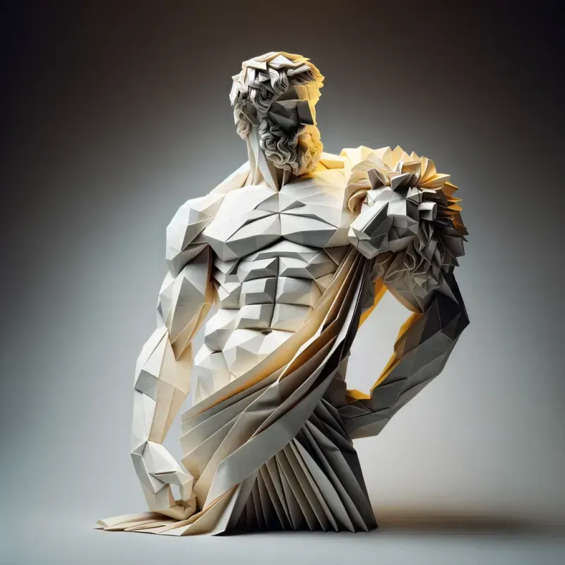 Origami Greek Gods DALL·E Prompt | PromptBase