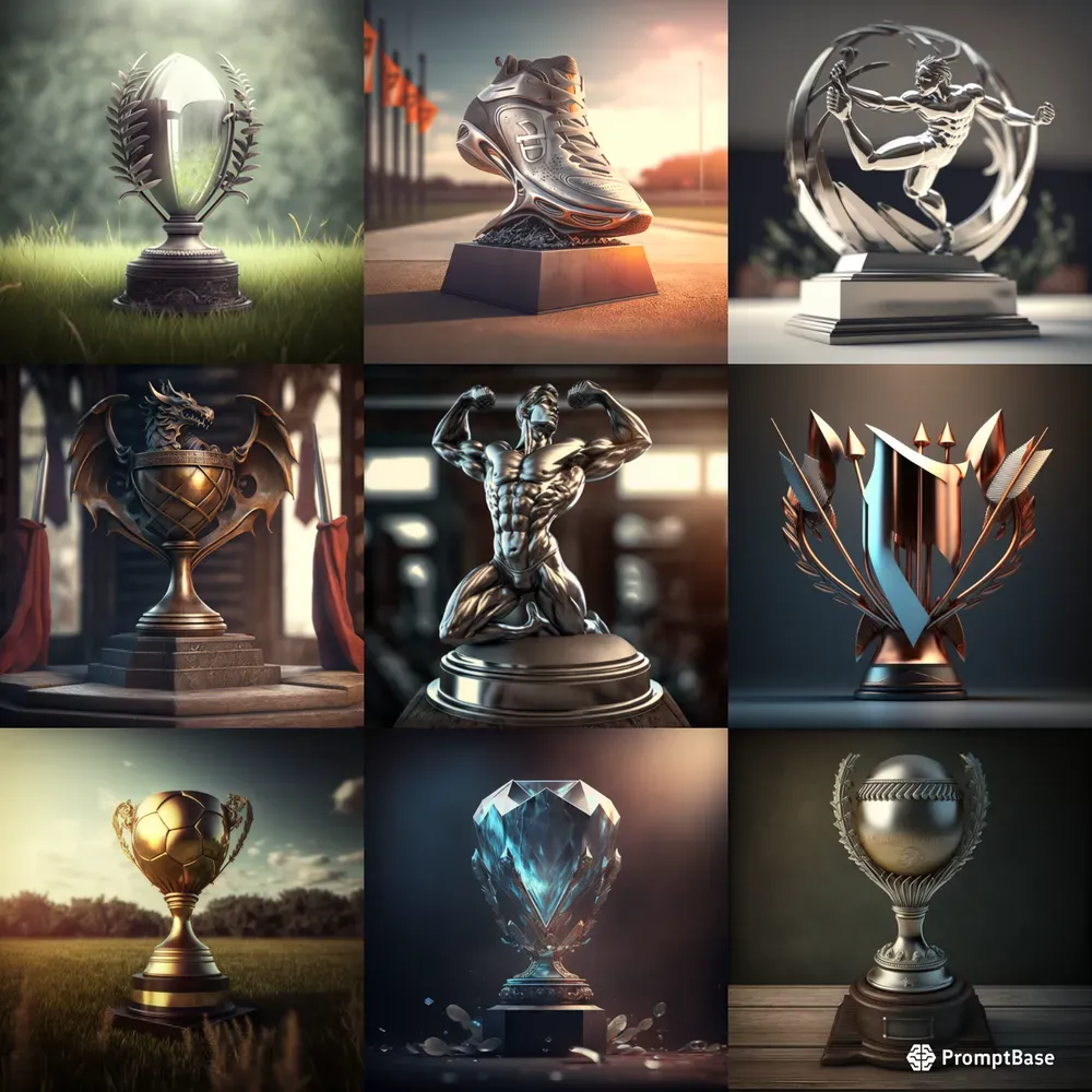 Custom Trophy Designs Midjourney Prompt | PromptBase