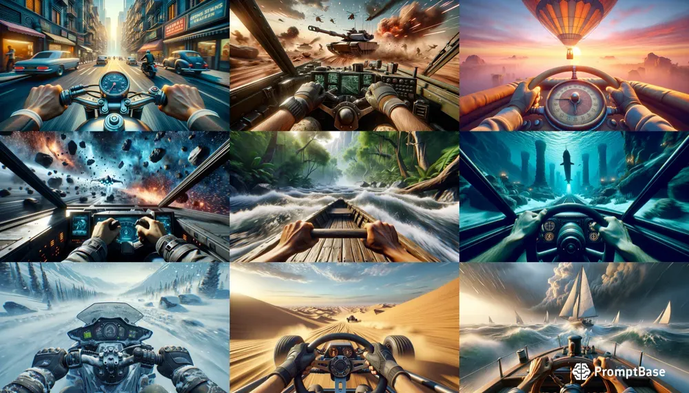 Racing Videogame 1st Person Screenshots DALL·E Prompt | PromptBase