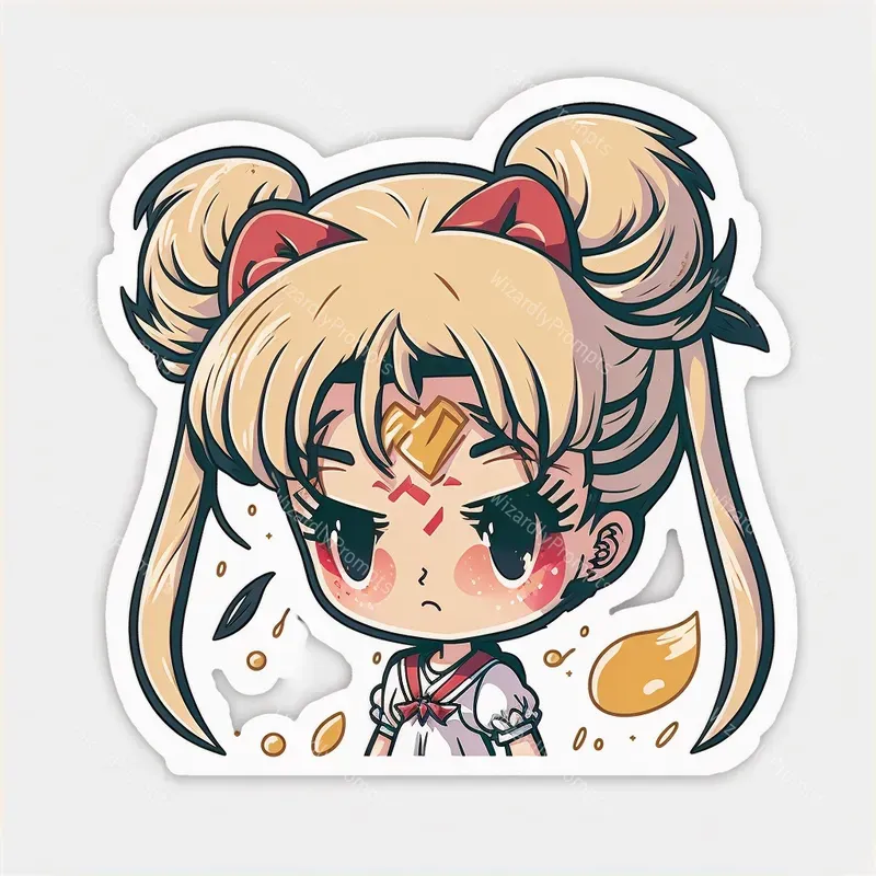 Cute 2D Anime Style Stickers Midjourney Prompt | PromptBase
