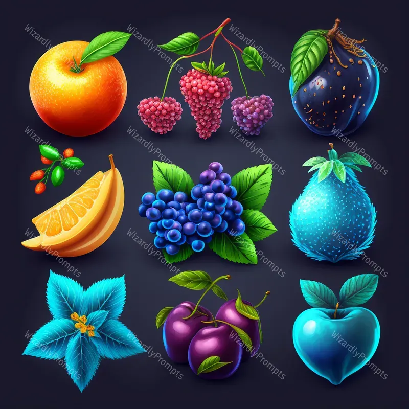 Video Game Fruits And Vegetables Midjourney Prompt | PromptBase