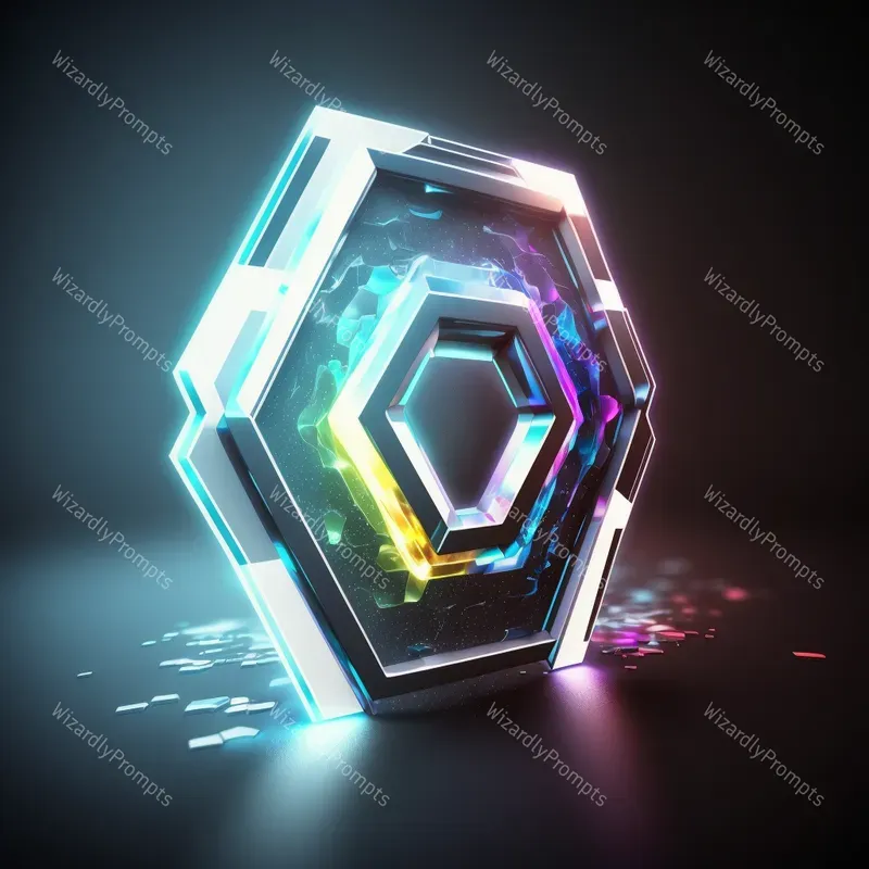 Holographic Logos Midjourney Prompt | PromptBase