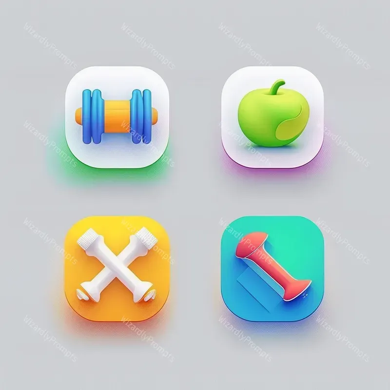 Minimalistic Utility Icons Midjourney Prompt | PromptBase