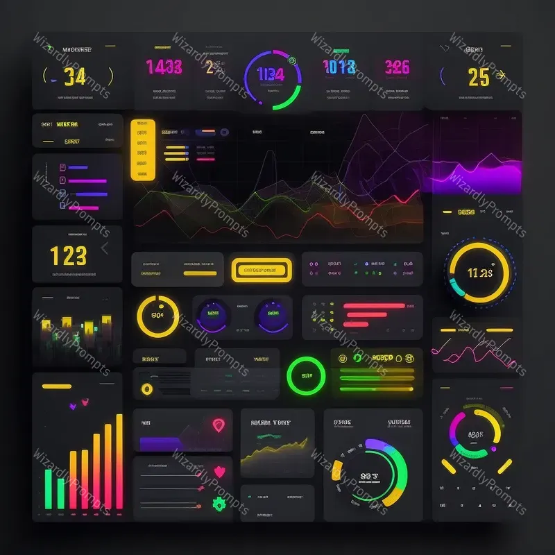 Minimalistic Dashboards Midjourney Prompt | PromptBase