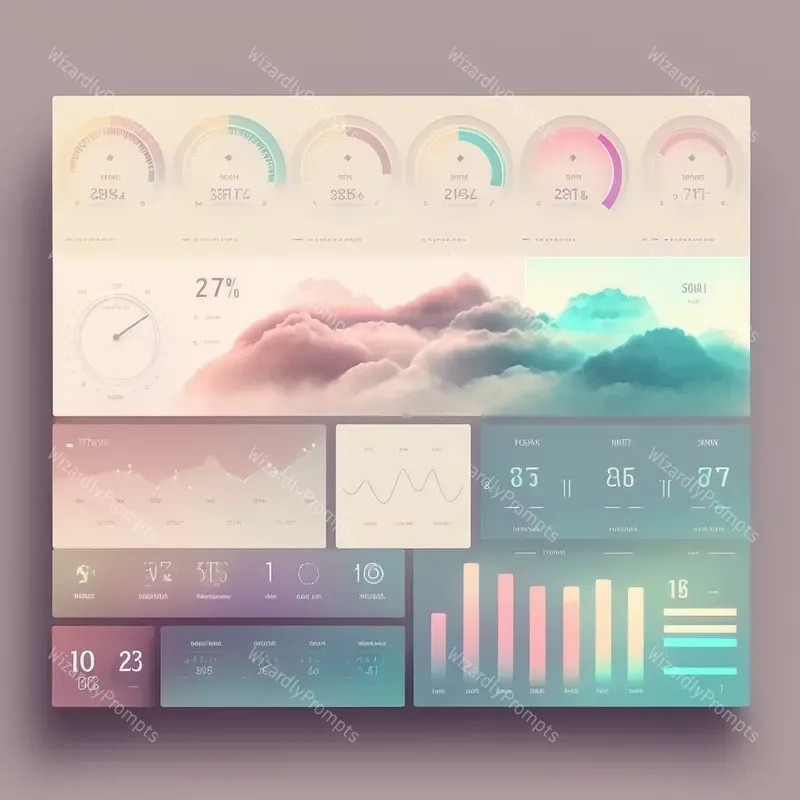 Minimalistic Dashboards Midjourney Prompt | PromptBase